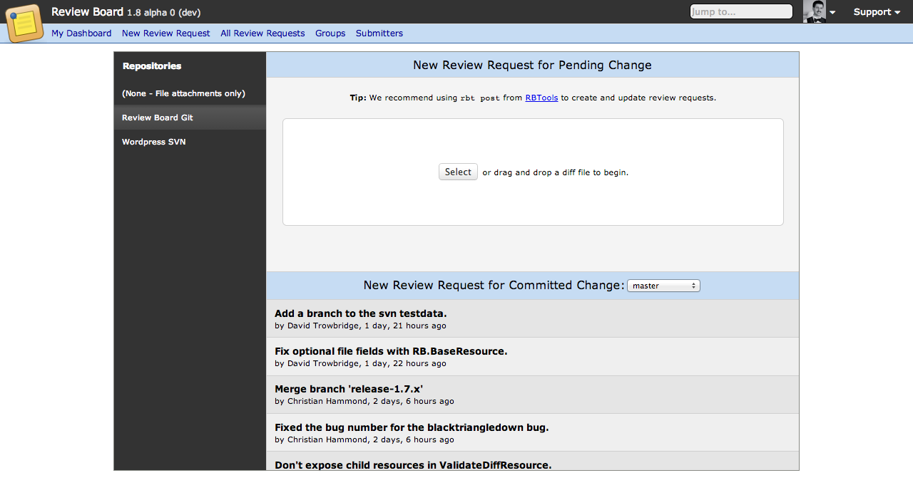 Redo the "New Review Request" UI. | Review Request | Review Board